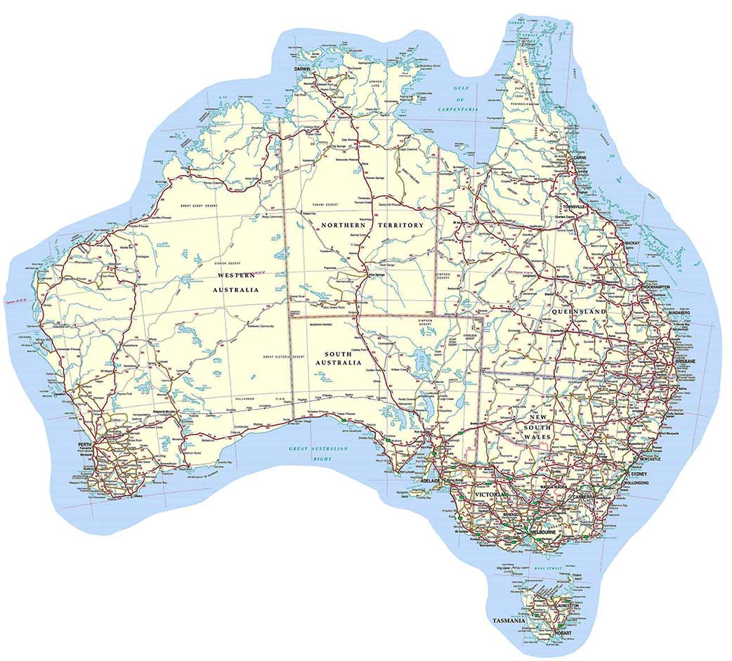 Aussie Traveller Map Caravan Decals – Custom Vinyl Decals for Your Aus ...