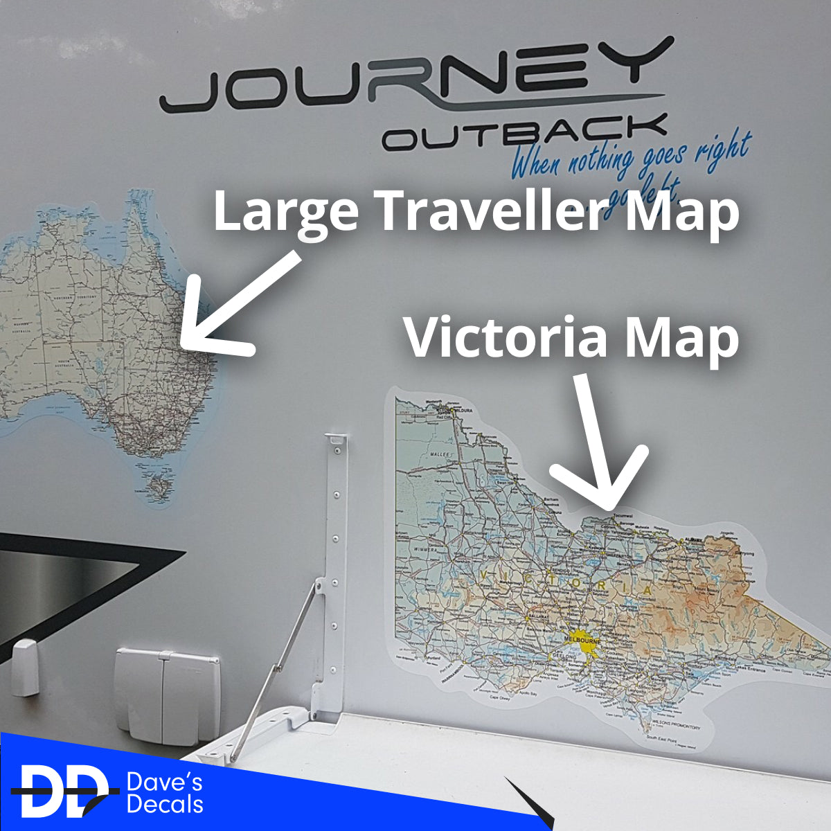 Dave's Decals | Aussie Traveller map decals and custom decals
