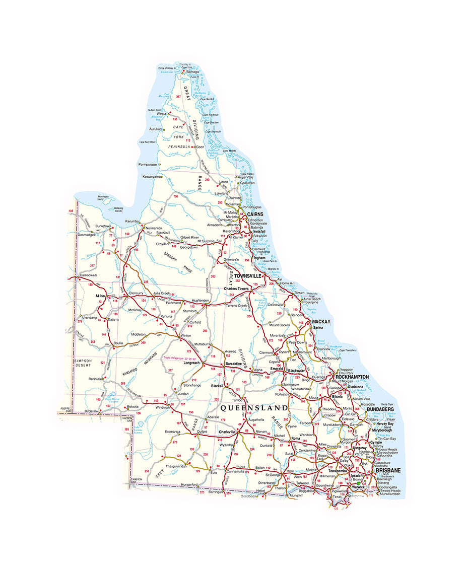 Queensland Map Queensland Map Photos, Images & Pictures | Shutterstock