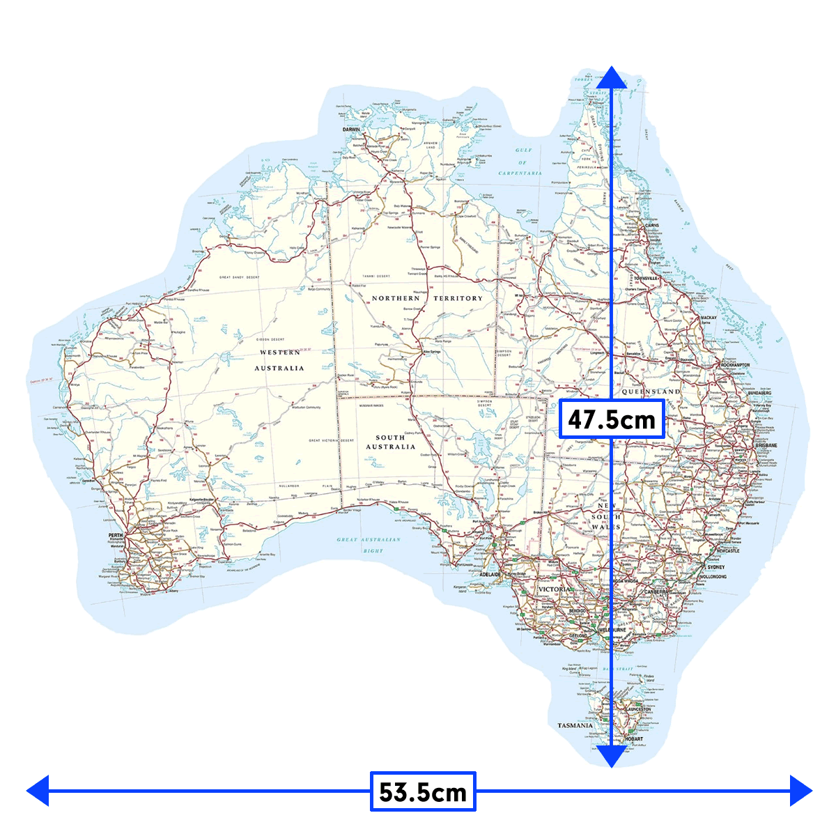 LARGE Aussie Traveller Map Vinyl Caravan Decal – Dave's Decals