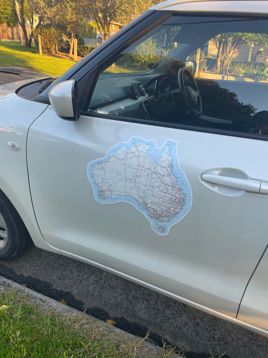 MEDIUM Magnetic Aussie Traveller Caravan Decal Map – Dave's Decals