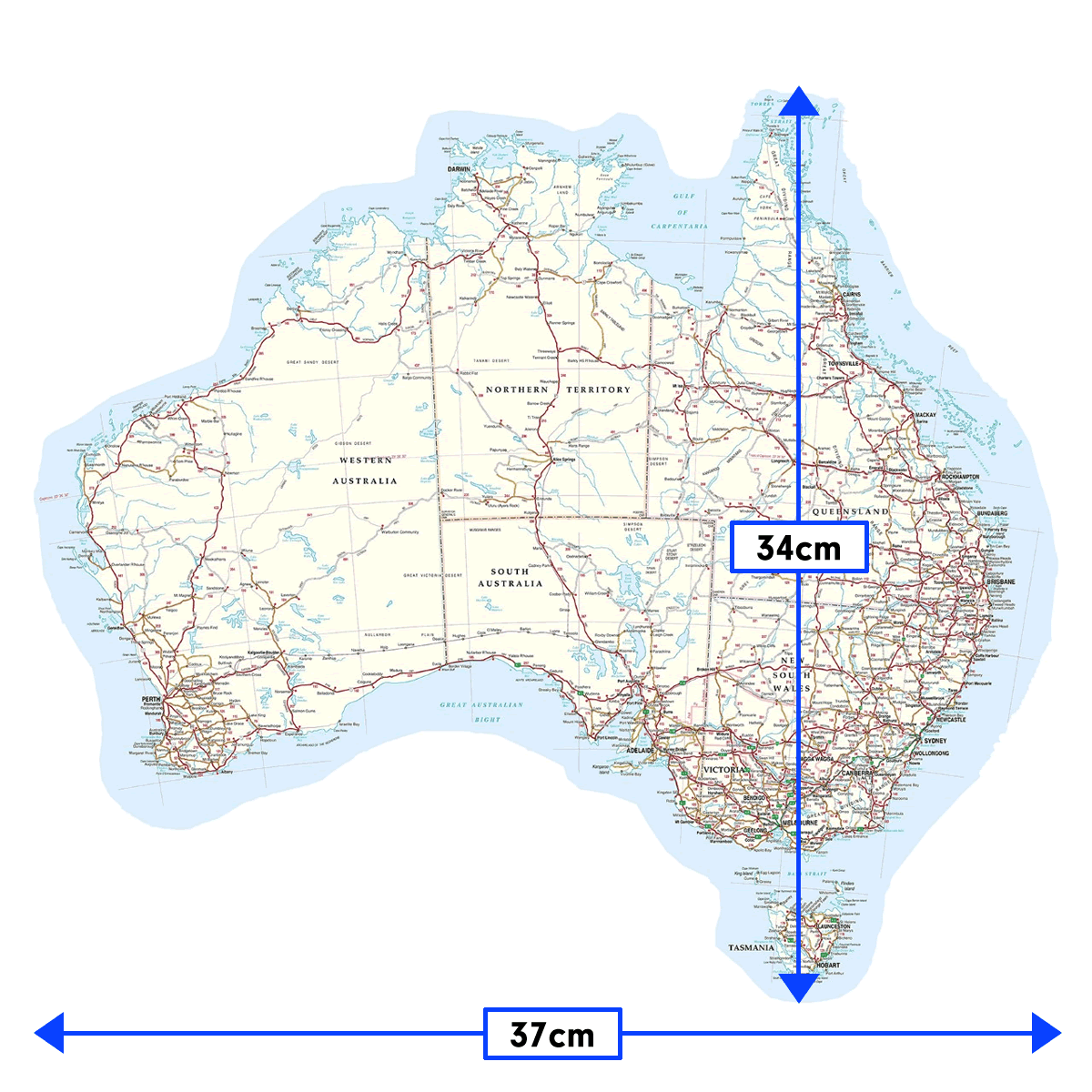 SMALL Remove & Reuse Caravan Decal Map of Australia! – Dave's Decals