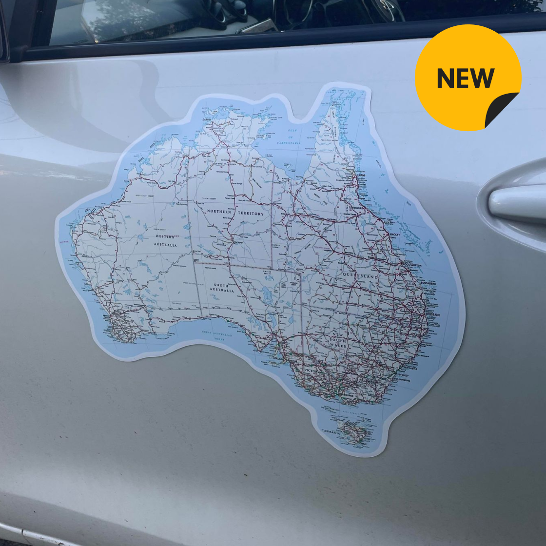 MEDIUM Magnetic Aussie Traveller Caravan Decal Map – Dave's Decals